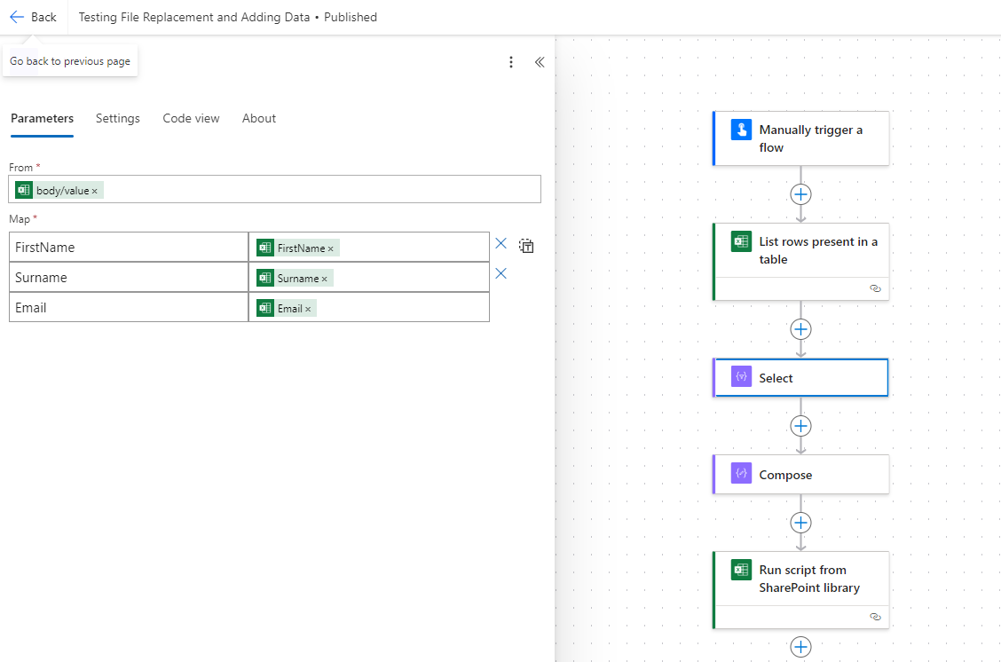 Add rows to Excel sheets without tables in Power Automate