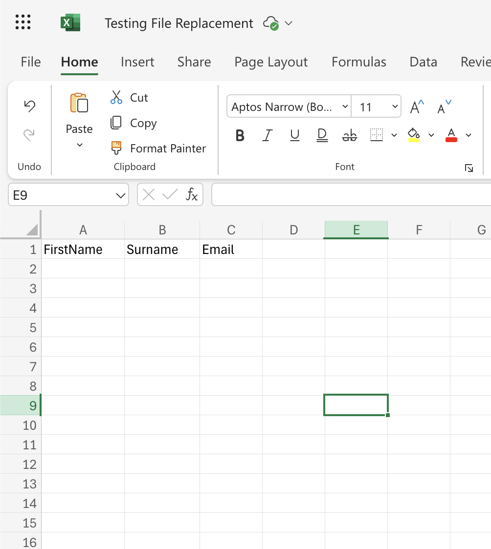 Add rows to Excel sheets without tables in Power Automate