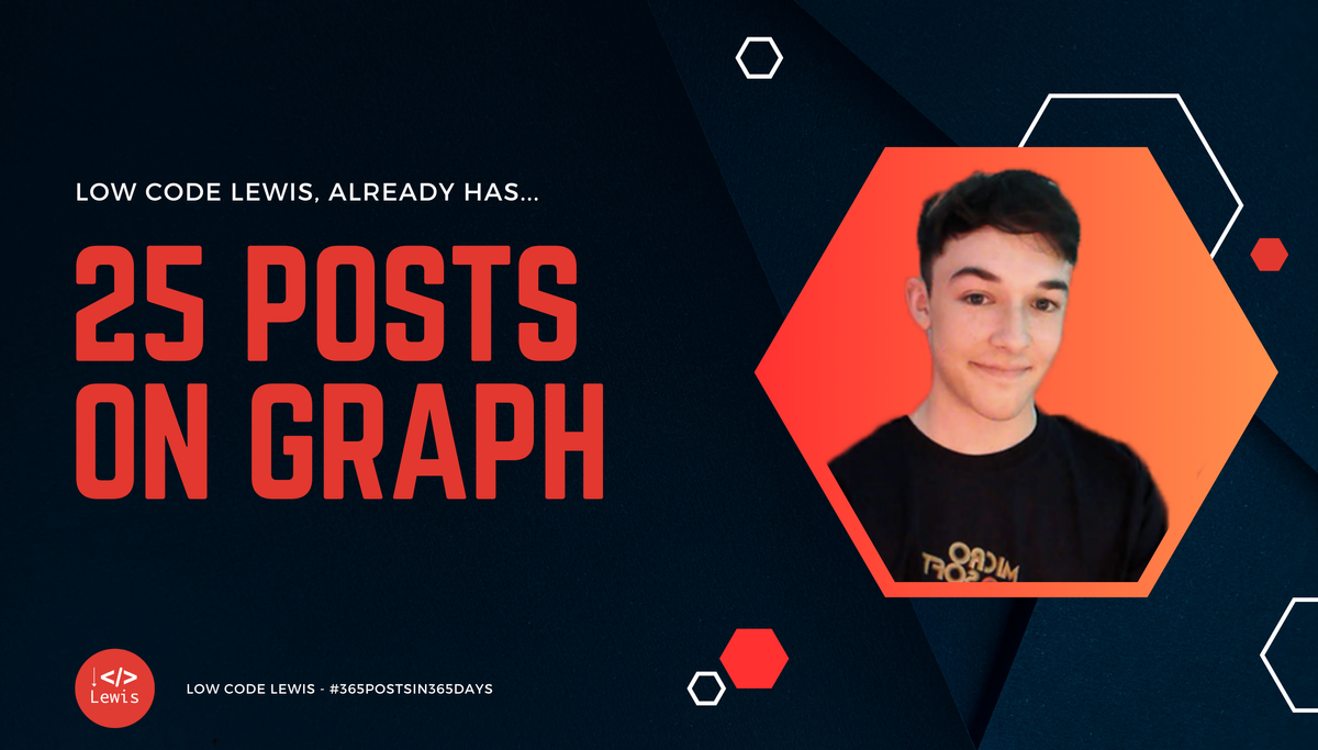 A growing series on Microsoft Graph and Ecosystem Context - Low Code Lewis