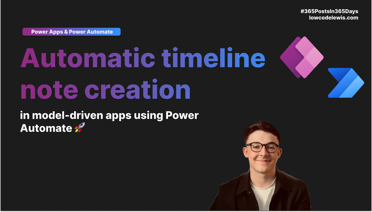 Automatically create timeline notes for custom events in model-driven ...