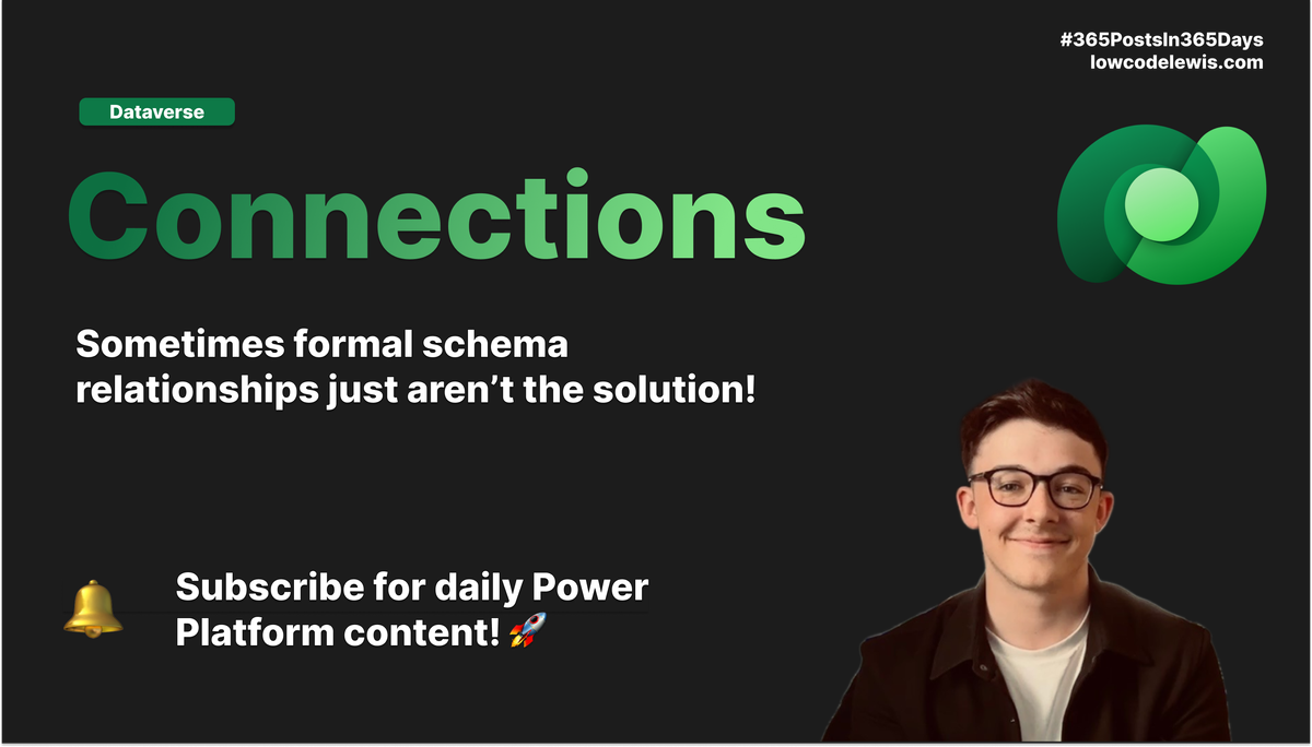 Connections in Dataverse - Low Code Lewis