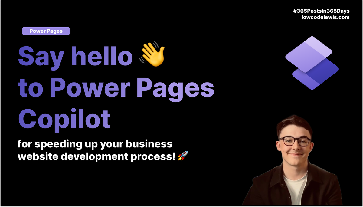 Speed up the development time for building websites with Power Pages ...