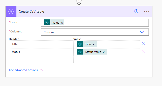 Creating Html And Csv Tables In Power Automate Low Code Lewis 0454