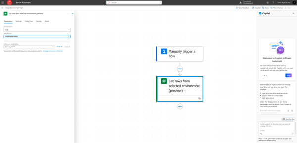 Use the Dataverse connector to make calls to other Dataverse environments in Power Automate ...